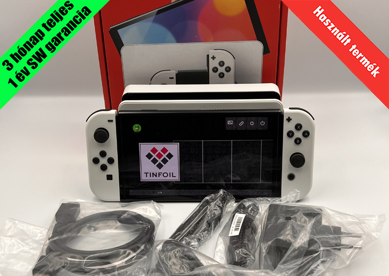 NS konzolok: Nintendo Switch OLED CFW 256GB MicroSD